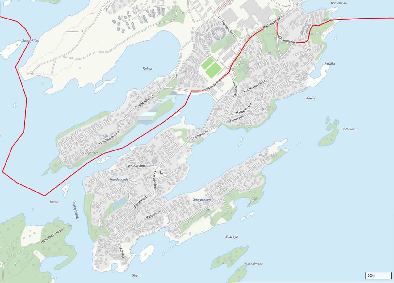 Storøya (Fornebu), Snarøya og øyene utenfor